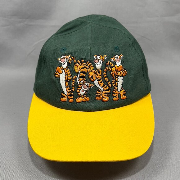 Disney | Accessories | Vtg Disney Tigger Strap Back Hat Cap Green ...